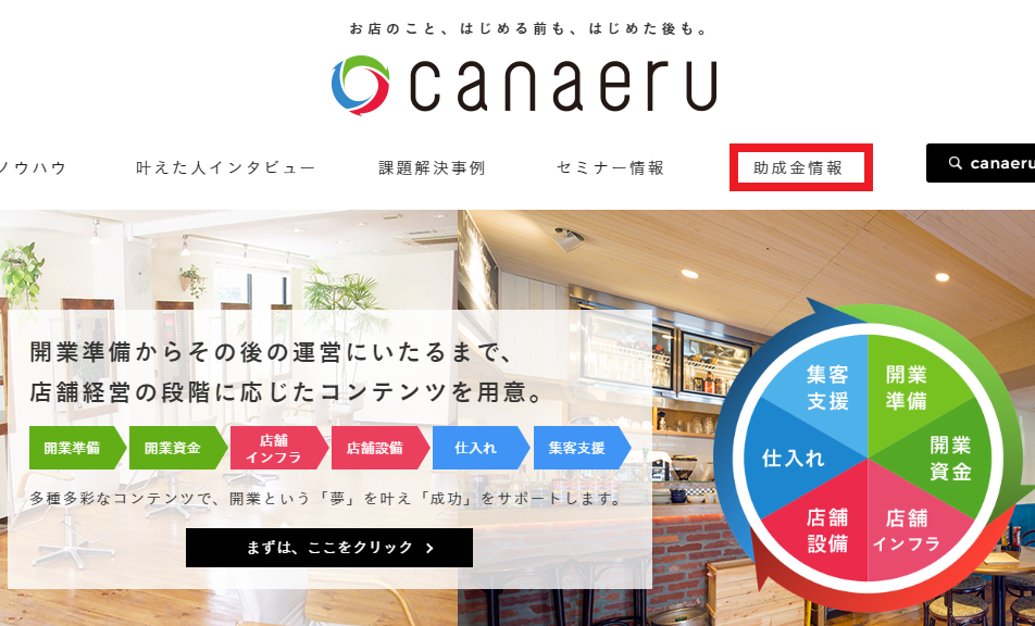 12/1(木) USEN社様が提供する店舗開業・経営のサポートサイト「canaeru」に、当社「助成金なう」のデータ提供を開始致しました。 - 助成金ブログ